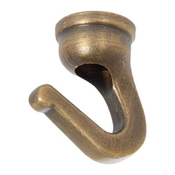 B&P Lamp® Modern Style Cast Brass Lighting Hook with Wire Way, 1 Inch ...