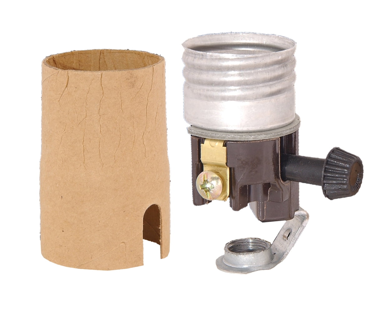 B&P Lamp® On/Off Med. Base Socket Interior with 1/8F Threaded Connector ...