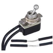 B&P Lamp® On-Off Rotary Canopy Switch with nonremovable brass plated ...