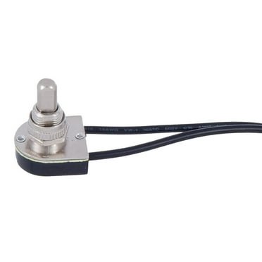 B&P Lamp® On-Off Push Button Switch with Brass Nut - Walmart.com
