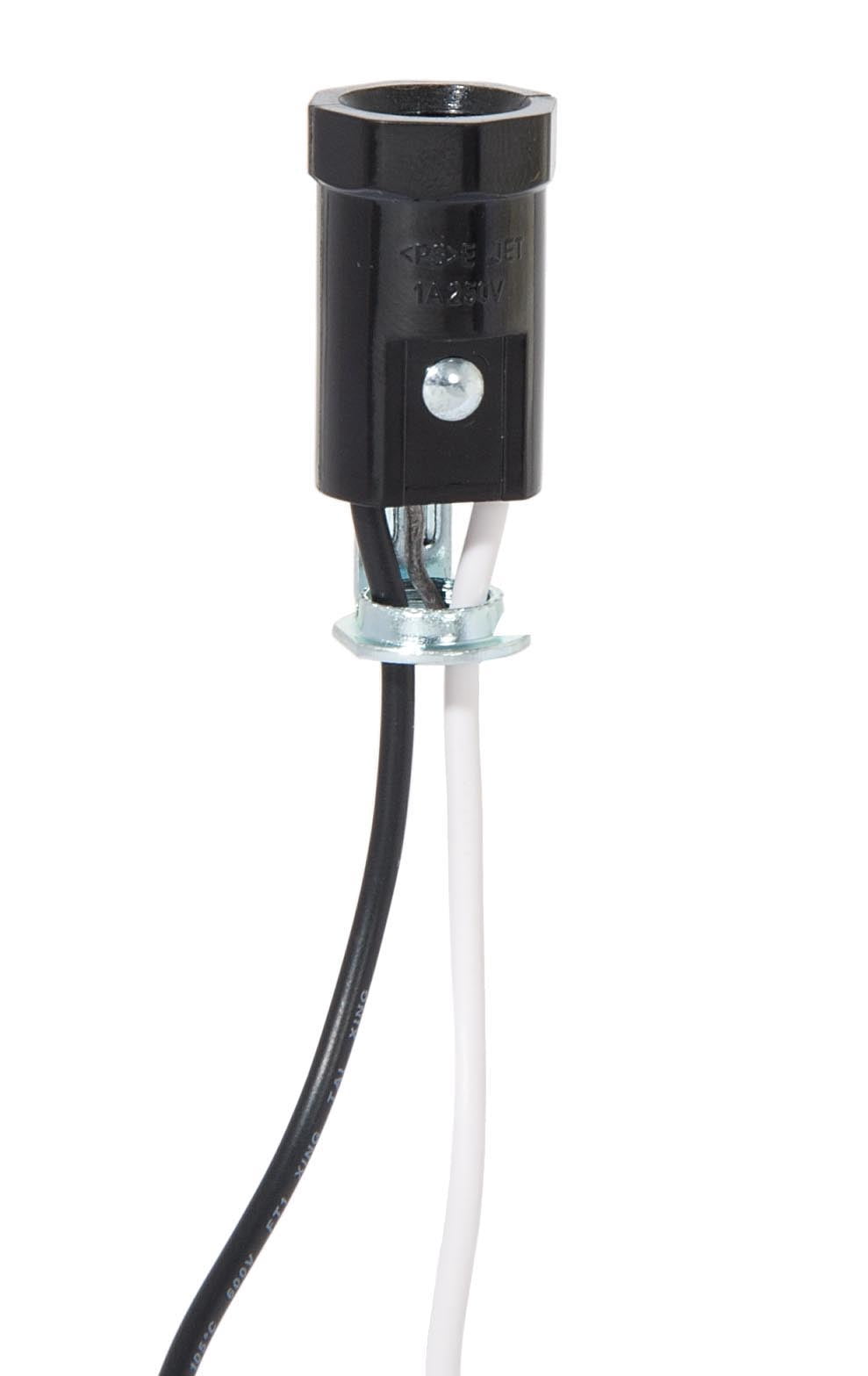 B&P Lamp® Pigtail E12 Candelabra Socket With 1/8F Hickey and 42 Inch ...
