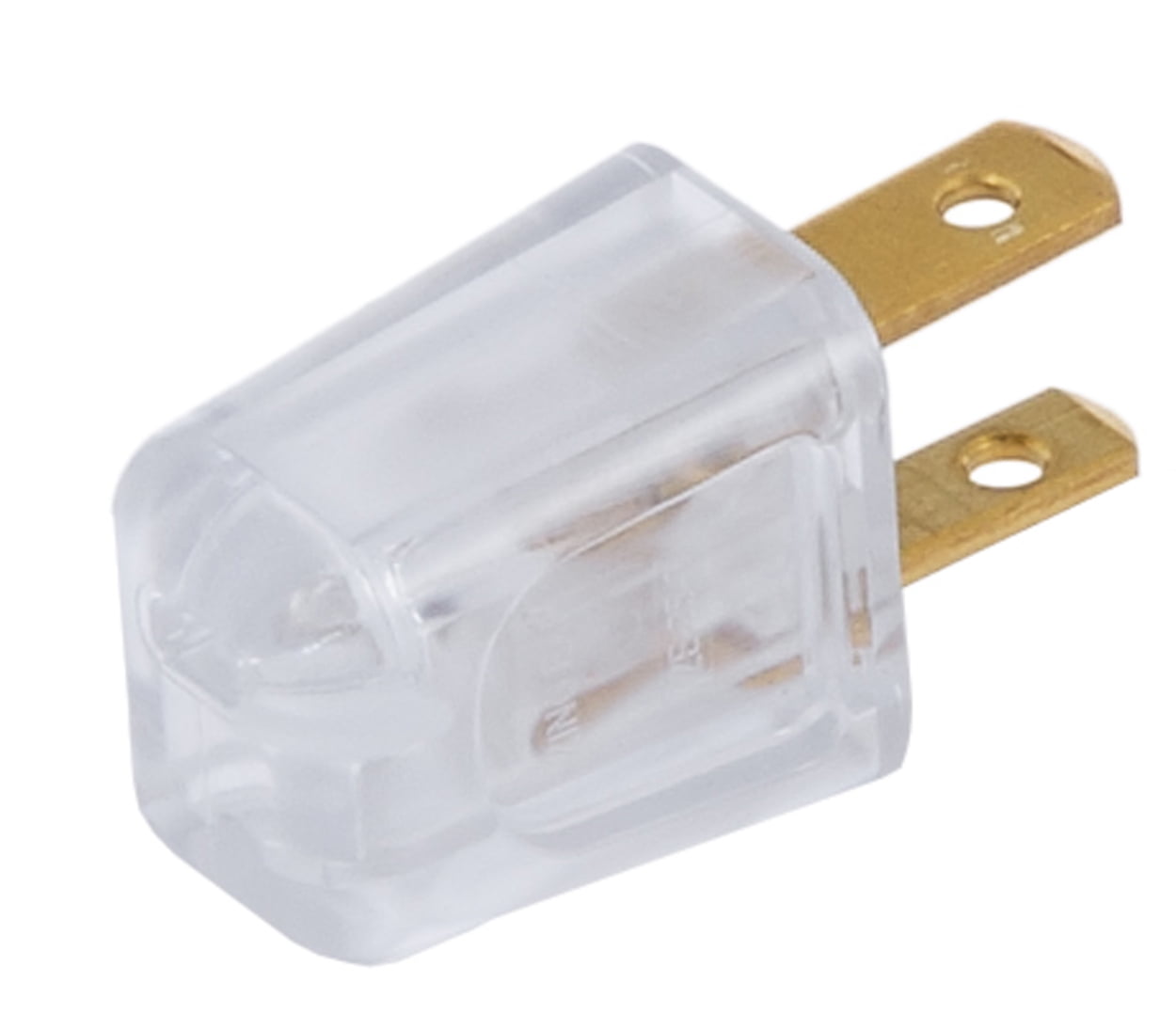 B&P Lamp® Polarized Quick Connect Lamp Plug (SPT-1, Clear) - Walmart.com