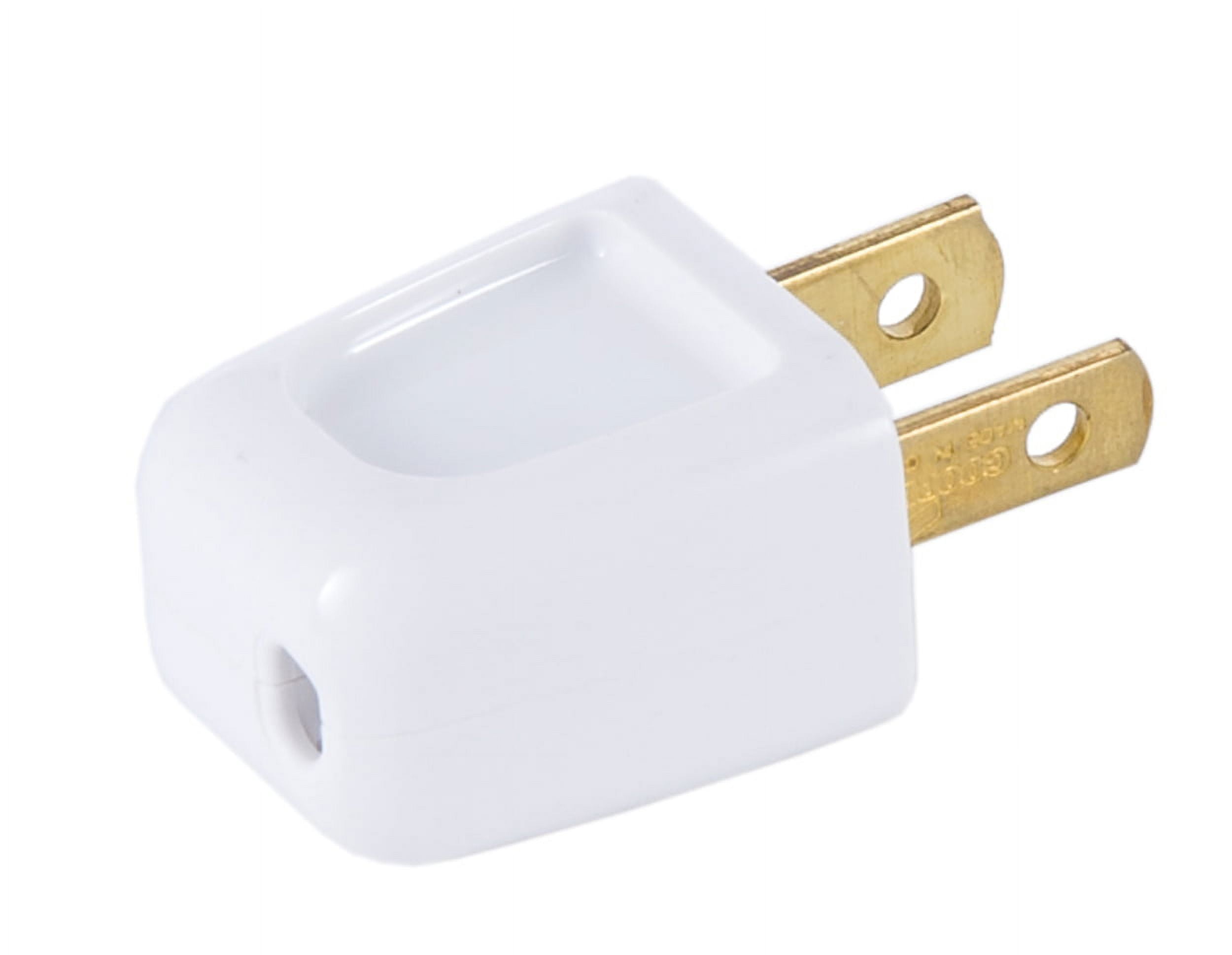 B&P Lamp® Polarized Quick Connect Lamp Plug (SPT-1, White) - Walmart.com