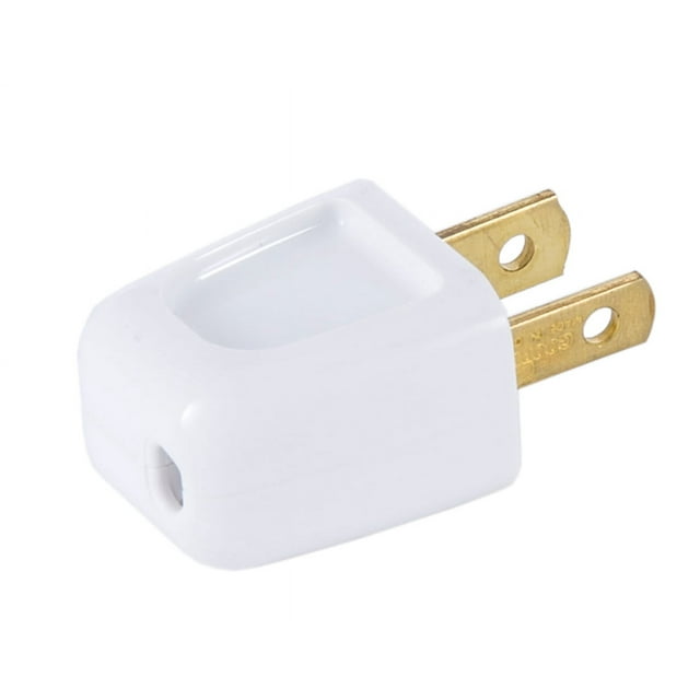B&P Lamp® Polarized Quick Connect Lamp Plug (SPT-1, White) - Walmart.com
