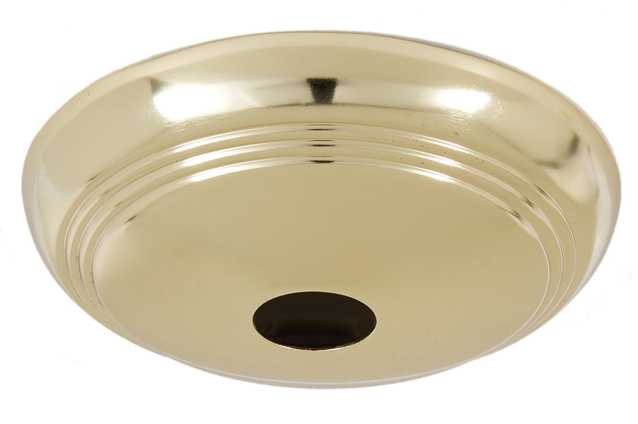 B&P Lamp® Polished Brass Screw Collar Ribbed Canopy (Only) - Walmart.com