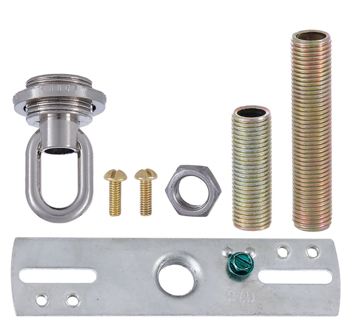 B&P Lamp® Screw Collar Ceiling Light Canopy Plate Hardware Kit (Satin ...