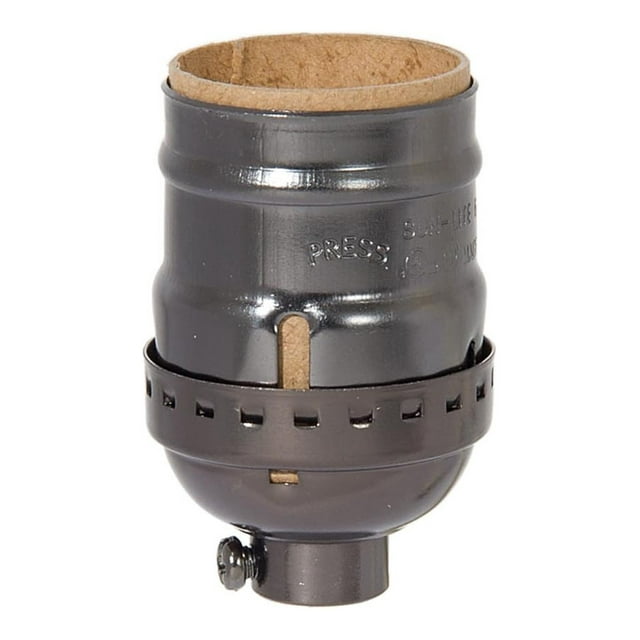 B&P Lamp® Short Keyless, Aluminum Medium Base Lamp Socket with Antique ...