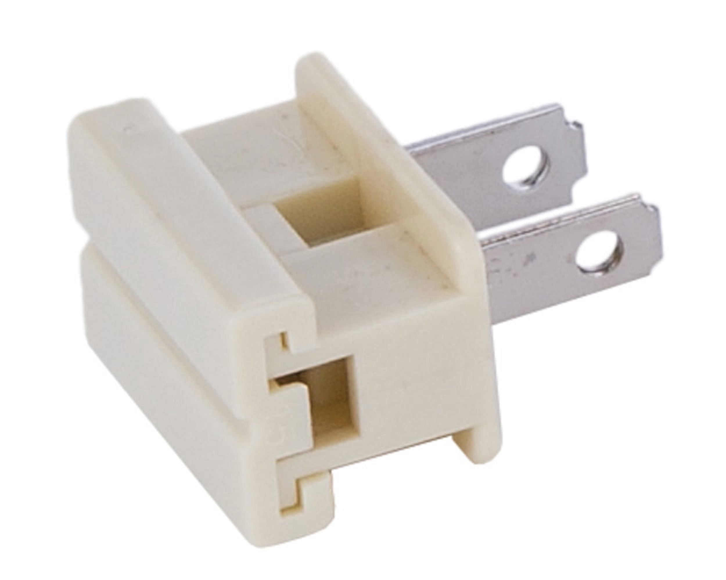 B&P Lamp® Slide On Type Polarized Plug (SPT-1, Ivory) - Walmart ...