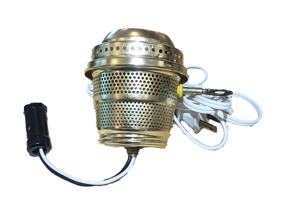 B&P Lamp® Solid Brass Electrified Burner Designed to Fit Aladdin® Brand ...