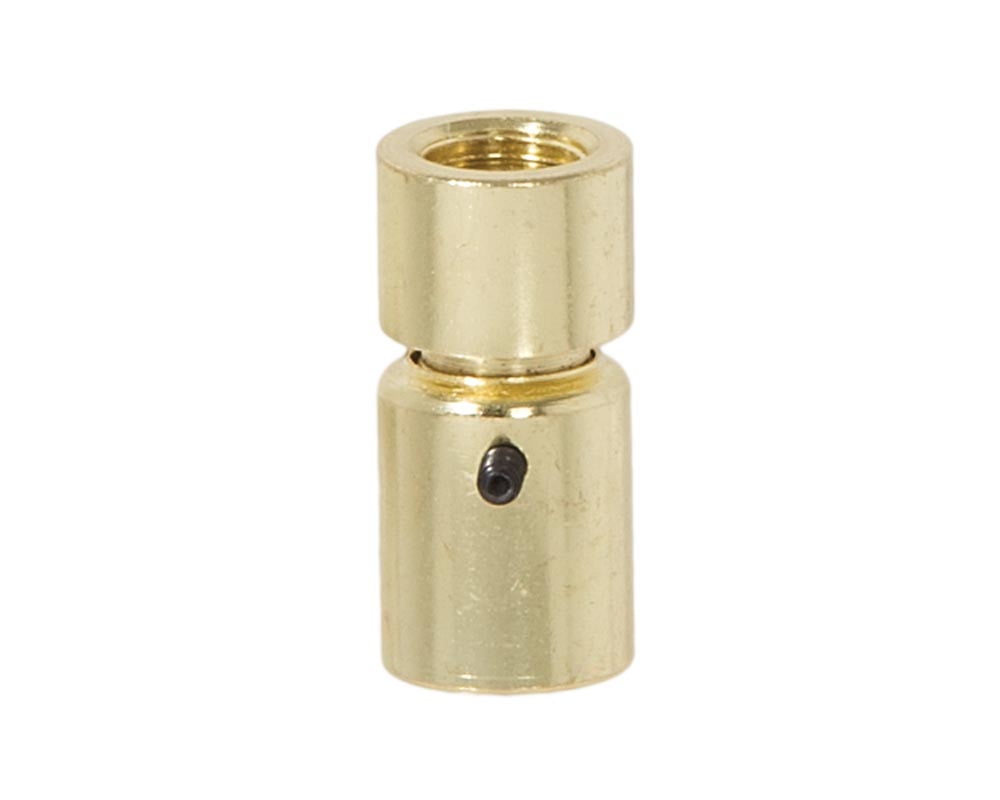 B&P Lamp® Solid Brass Hang Straight Swivel with Set Screw, Brass Plated ...