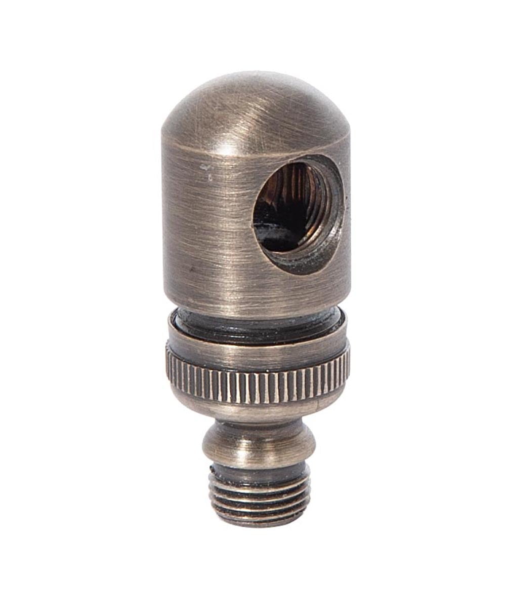 B&P Lamp® Solid Brass Side Entrance Ball Swivel with Male and Female 1 ...