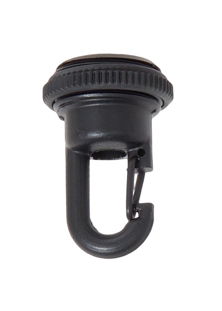 B&P Lamp® Solid Cast Brass Screw Collar Loop With Fast Snap Hook, For 1 ...