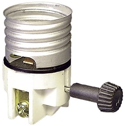 B&P Lamp® Standard Size, 3-Way Porcelain Turn-Knob Socket Interior ...