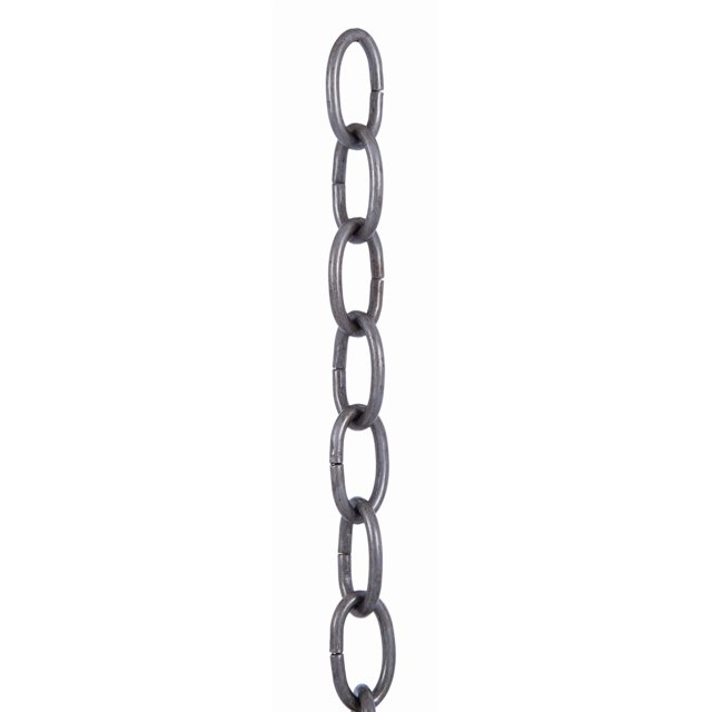 B&P Lamp® Steel 5 Gauge Straight Sided Oval Lamp Chain - 3 Foot Length ...