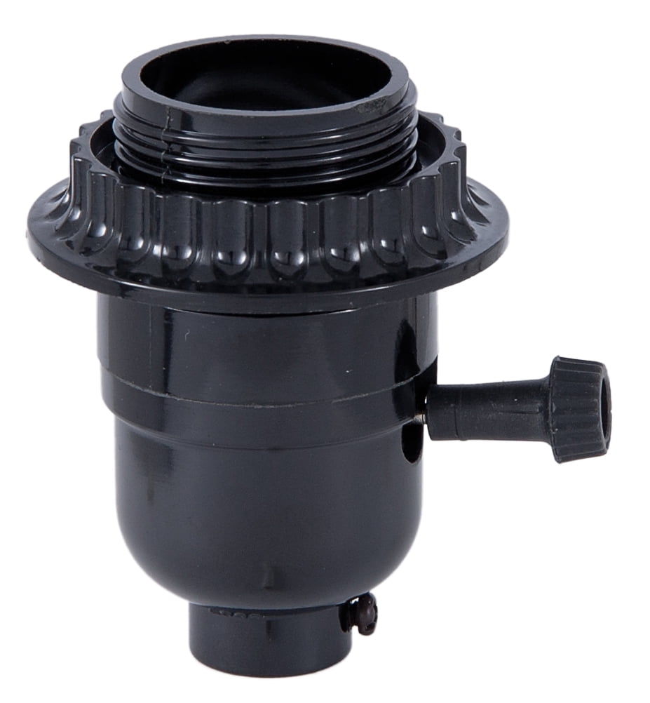 B&P Lamp E26 Medium Base Phenolic Socket with Threaded Shell and Ring | Light Screw, Easy ...