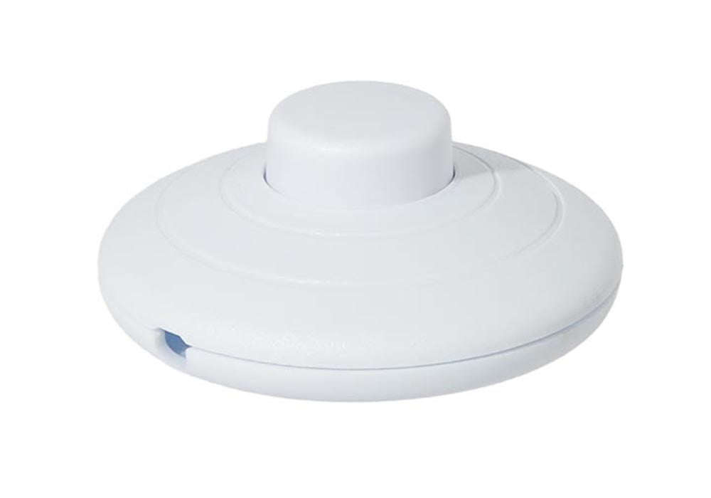 B&P Lamp White On-Off Phenolic Push Button Floor Switch - Walmart.com