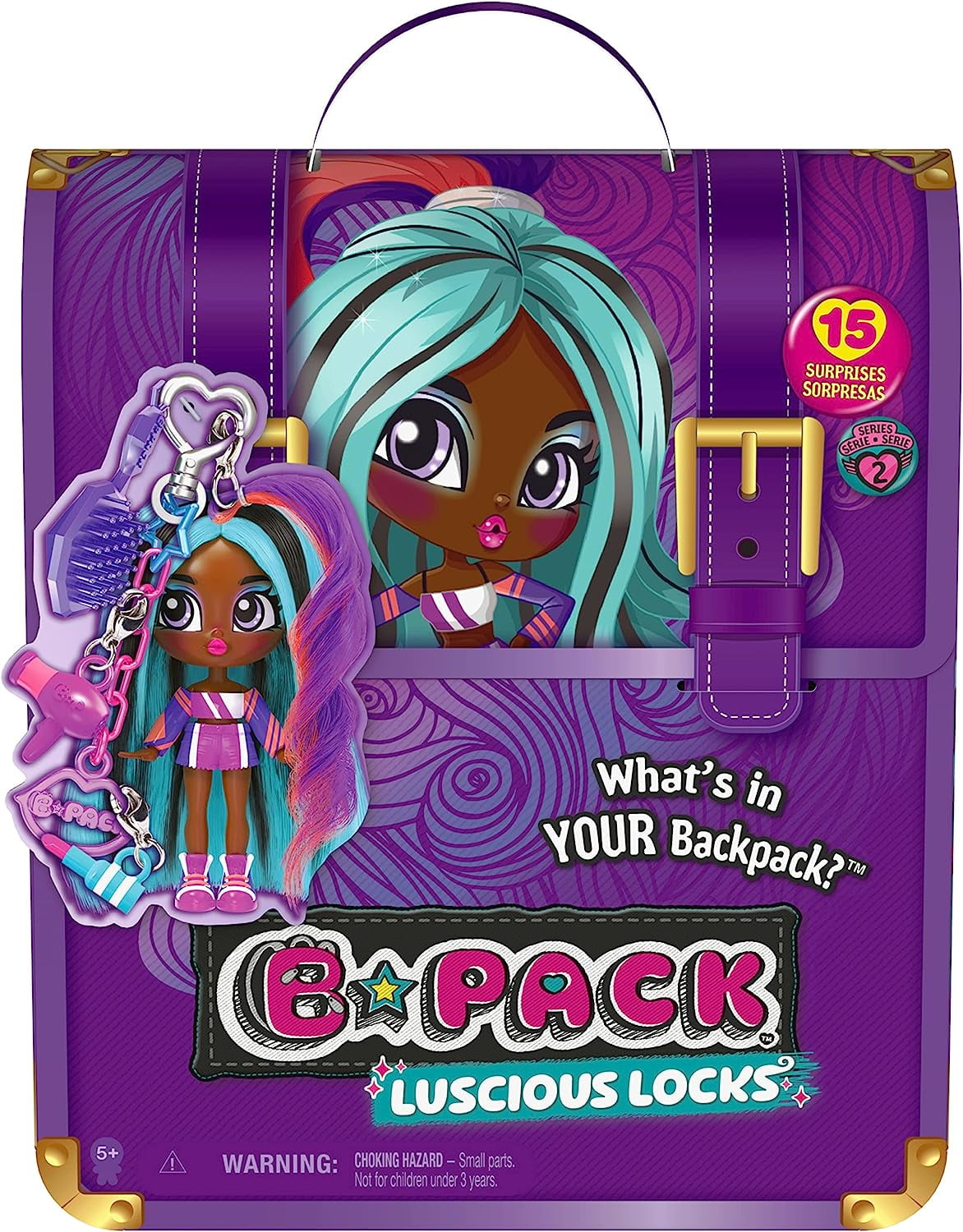 B Pack Luscious Locks Gal XE Collectible Doll 3.5-inch with Accessories ...