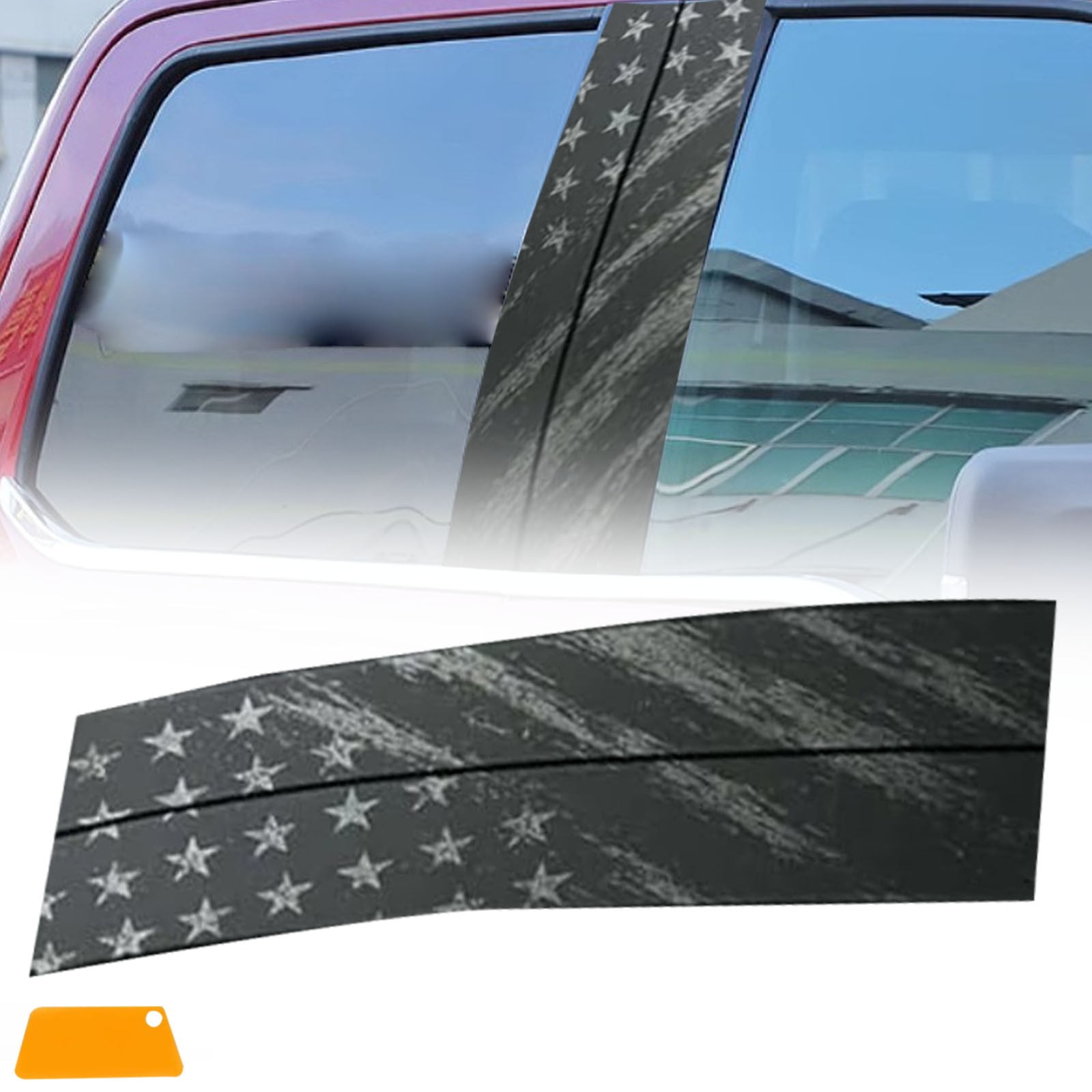 B-Pillar Set of 12 X 21.5 Gloss Vinyl Decal Set, 2PCS B Pillar Sticker ...