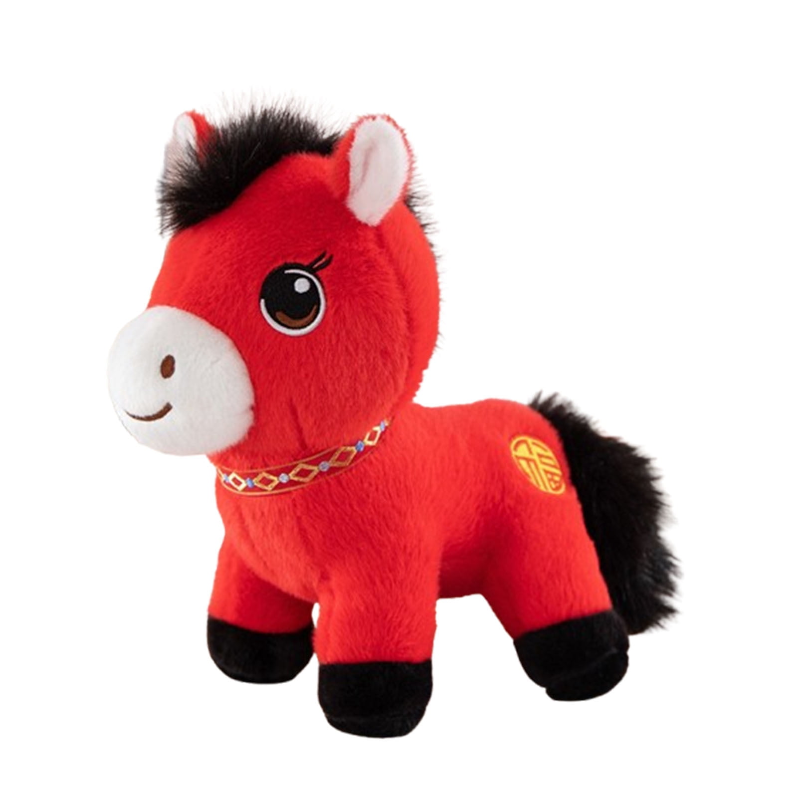 B Plush Horse Ornament With Traditional Design Decorative Doll For ...