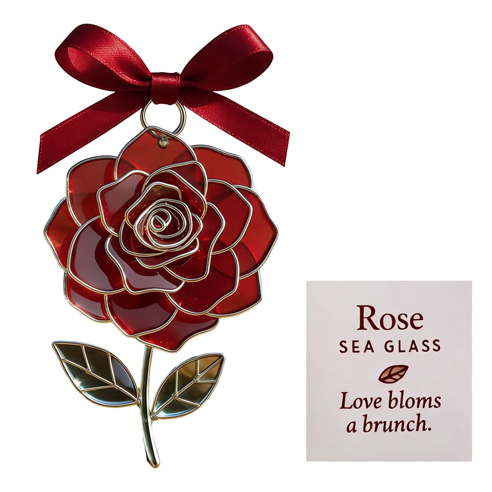 B Pocket Hug Flower Decorative Flat Acrylic Gift Encouragement Token ...