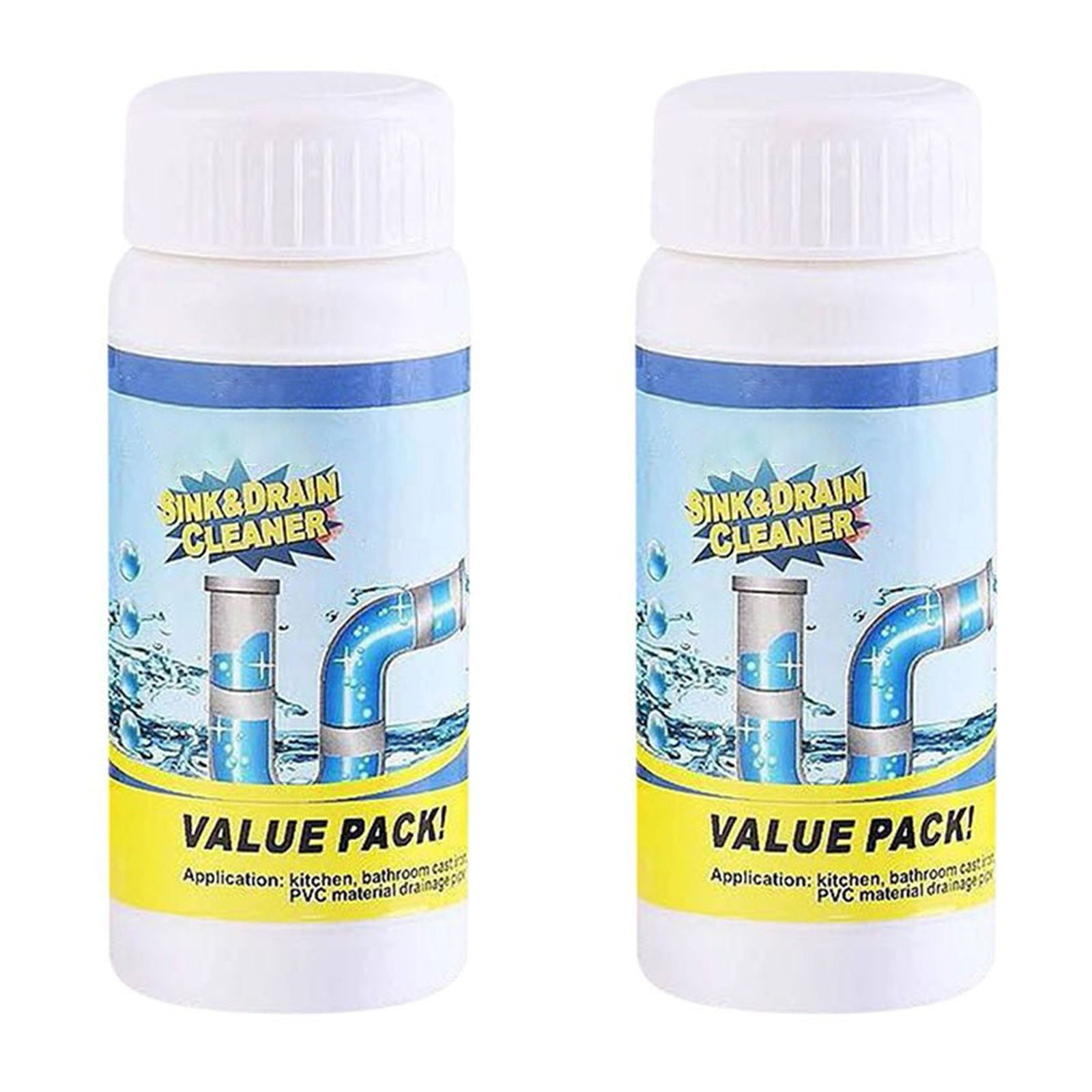 B Powerful Foam Toilet Cleaner Pipe Clearing Agent Set Of 2 For ...