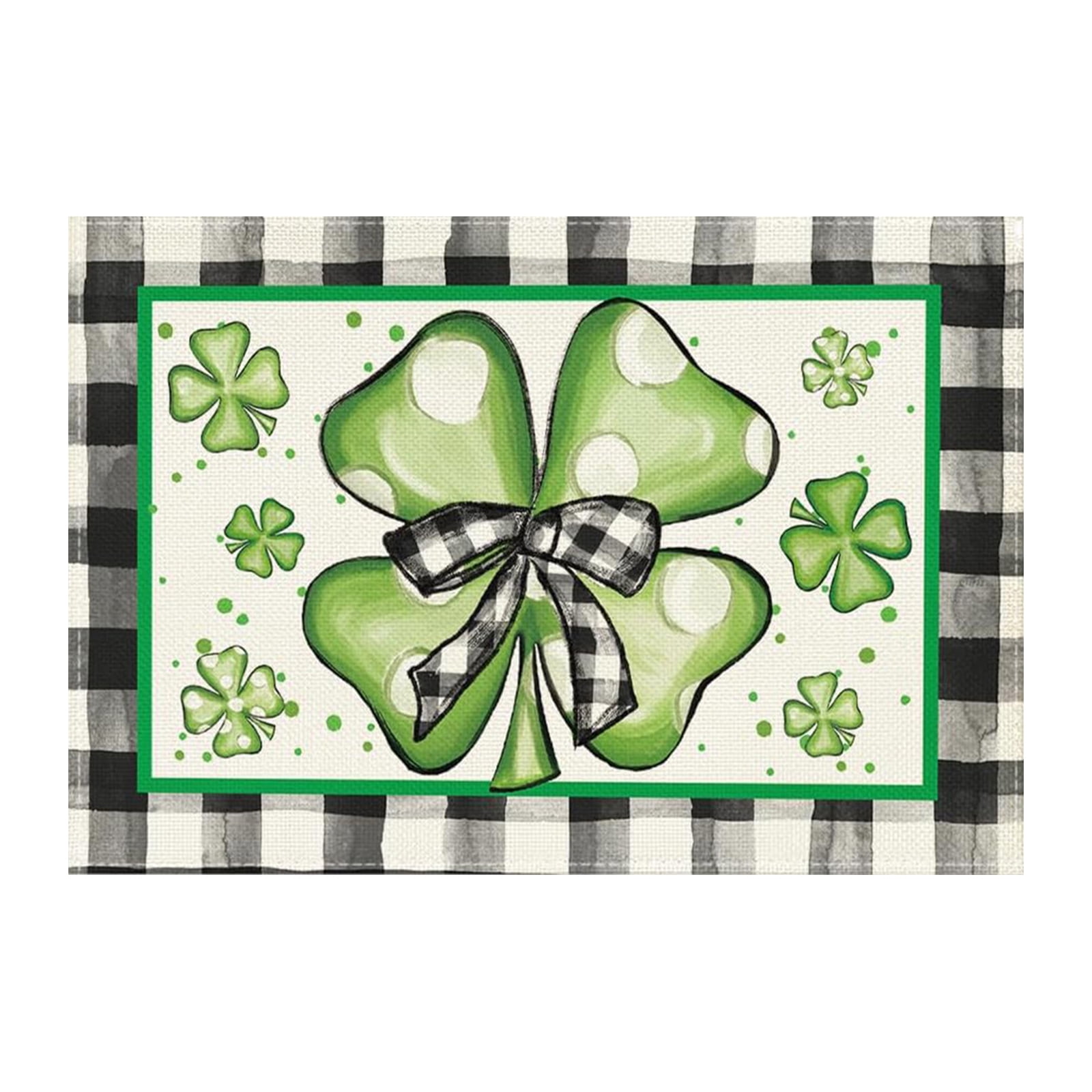 B Printed Flannel Doormat - Machine Washable Skin-Friendly 16X24 Inch ...