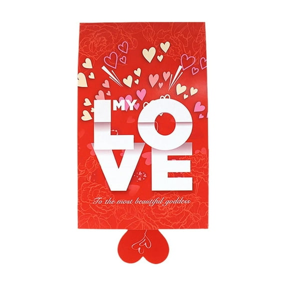 B Pull-Out Red Envelope, 10 Card Slots Red Packet For Valentine'S Day ...