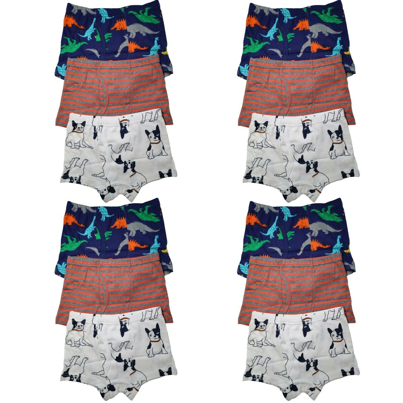 B&Q 12 Packs Toddler Little Boys Kids Underwear Cotton Boxer Briefs ...