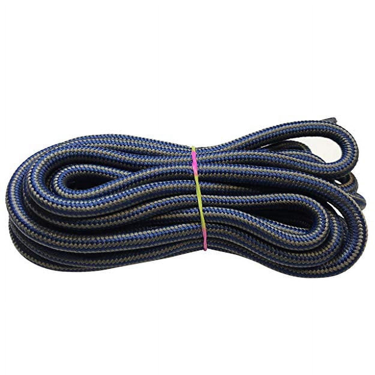 B&Q 2 Pairs Gray/Blue Round Boot Laces Shoelaces for Hiking Walking ...