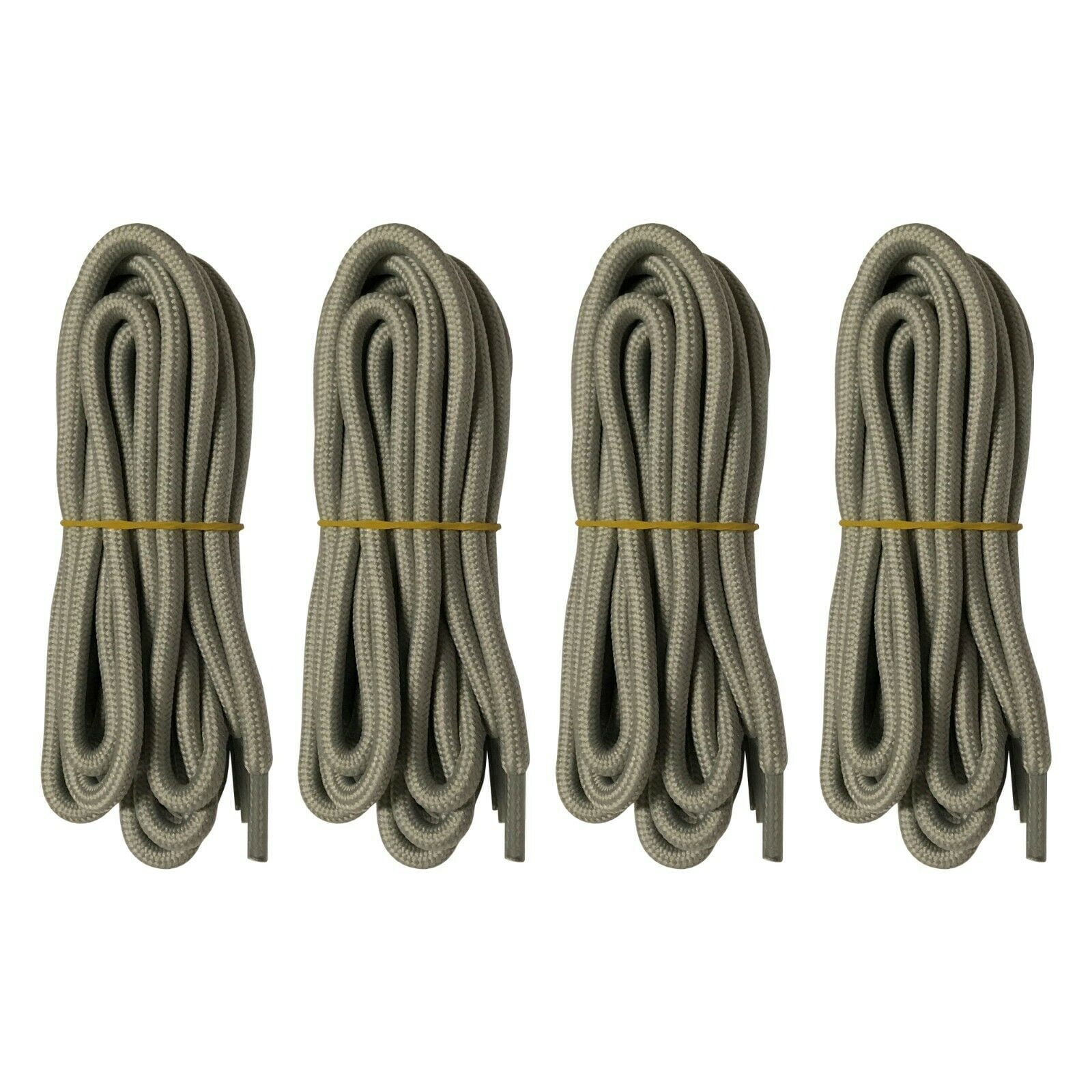B&Q 4 Pairs 5mm Thick Heavy Duty Gray Hiking Work Boot Laces Shoelaces ...