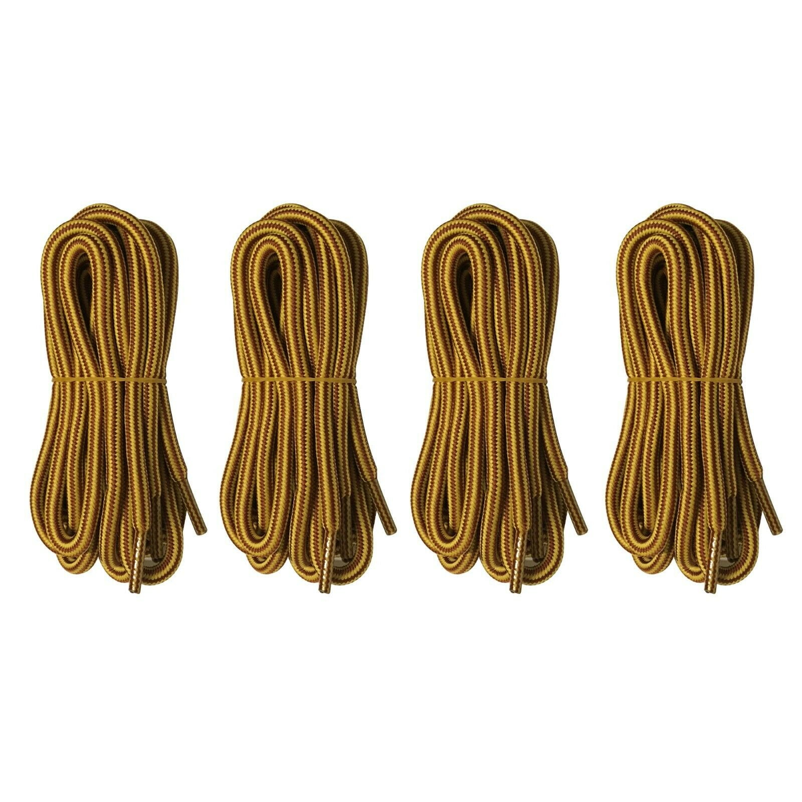 B&Q 4 Pairs 5mm Thick Heavy Duty Yellow Brown Hiking Work Boot Laces ...