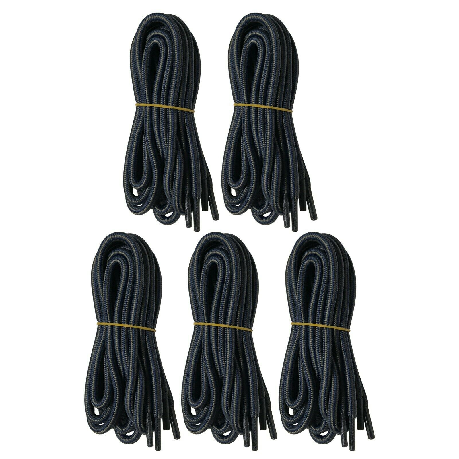 B&Q 5 Pairs 5mm Thick Heavy Duty Gray Blue Hiking Work Boot Laces ...