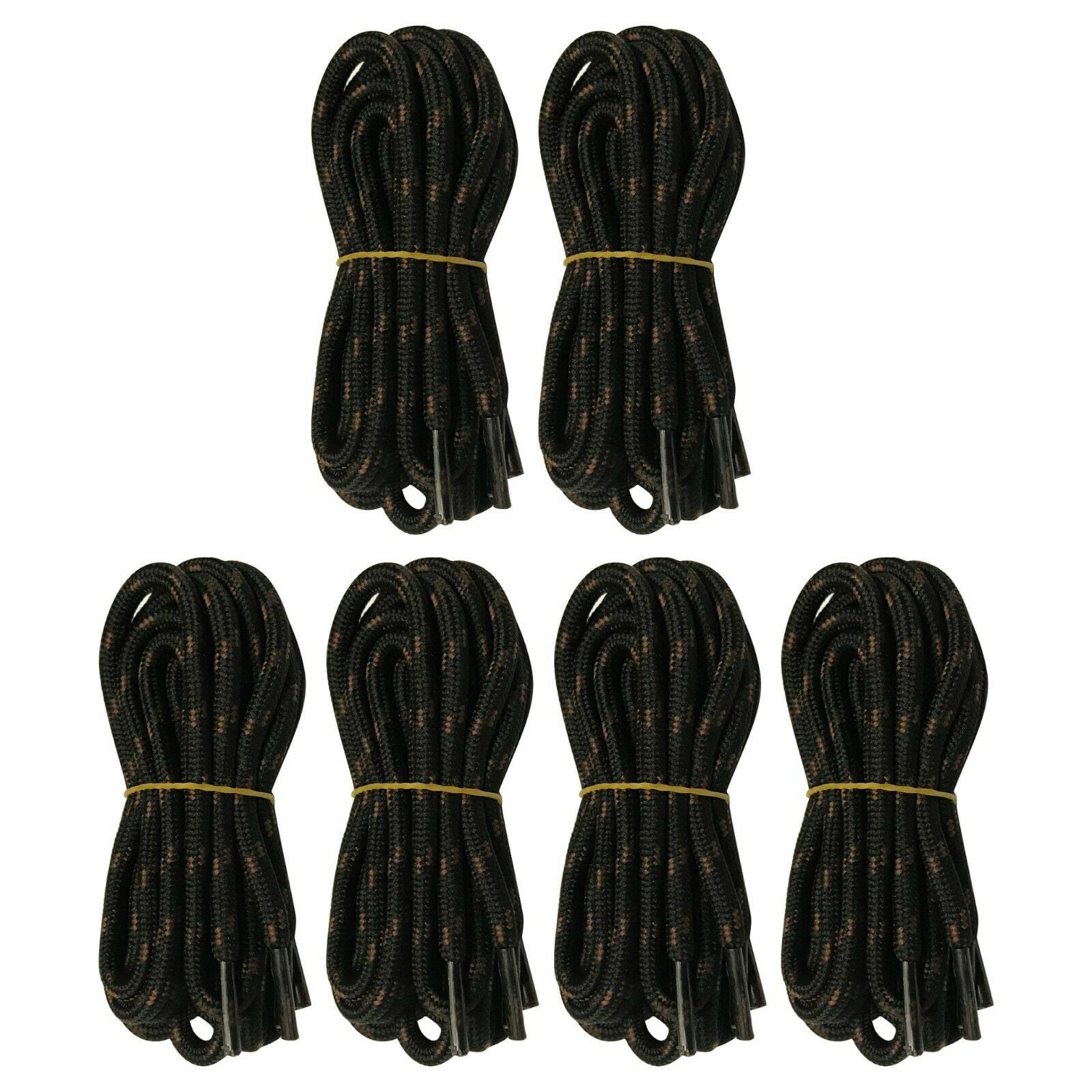 B&Q 6 Pairs 5mm Thick Heavy Duty Black Brown Spot Hiking Work Boot ...