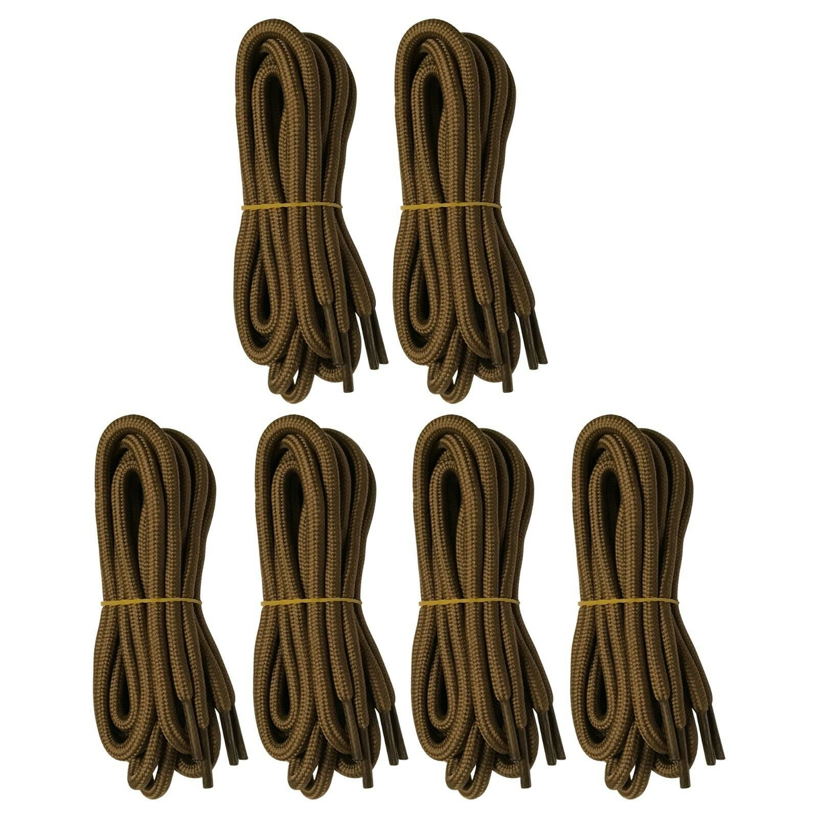 B&Q 6 Pairs 5mm Thick Heavy Duty Khaki Hiking Work Boot Laces Shoelaces ...
