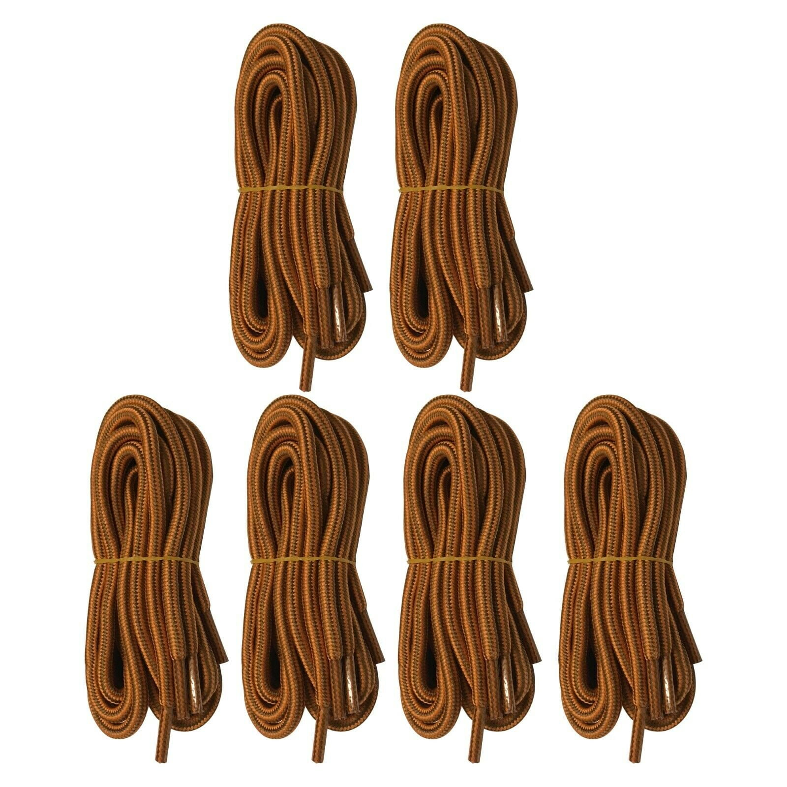 B&Q 6 Pairs 5mm Thick Heavy Duty Sandy Brown Hiking Work Boot Laces ...