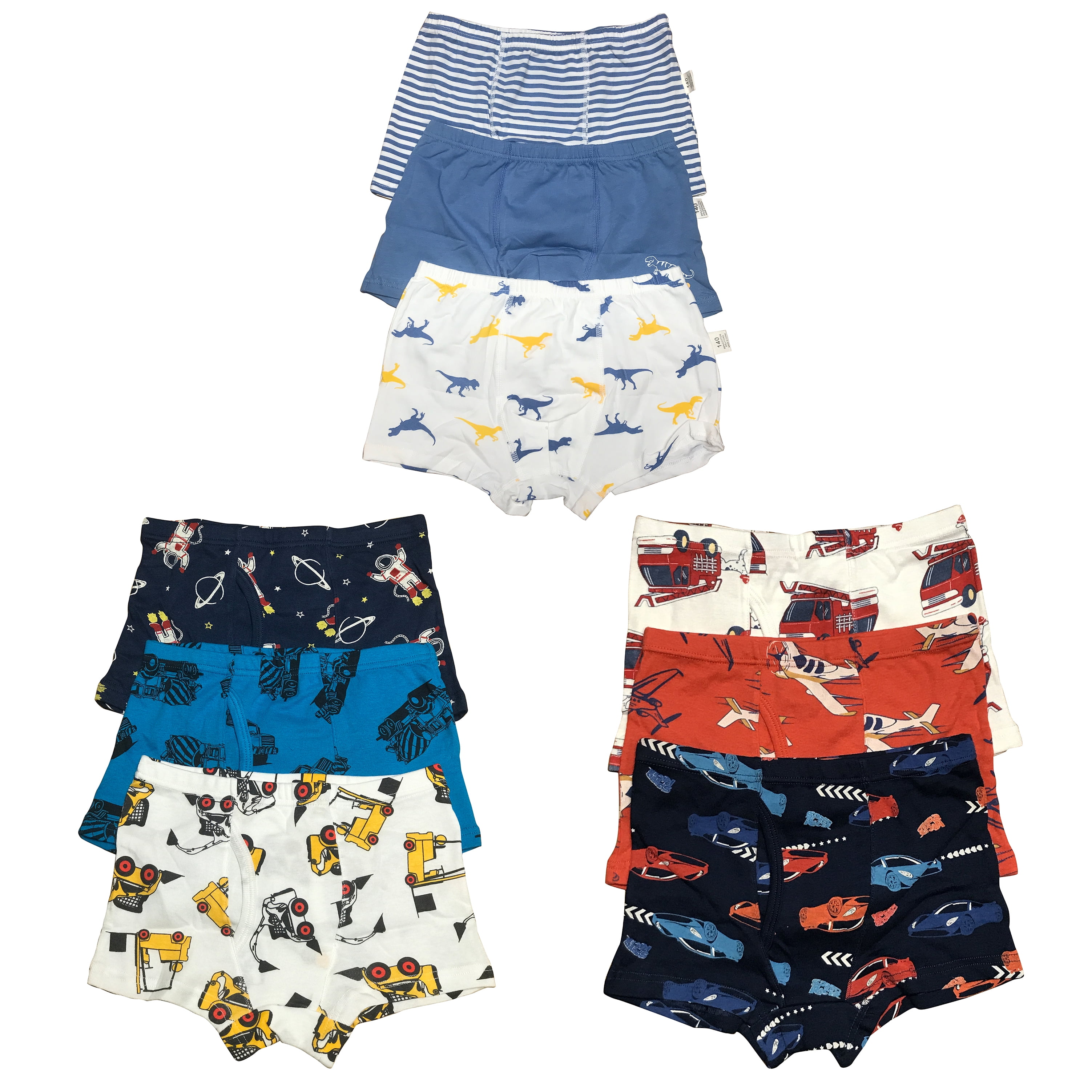 B&Q Delivers Style and Comfort: Toddler Boys 9-Pack Cotton Boxer Briefs ...