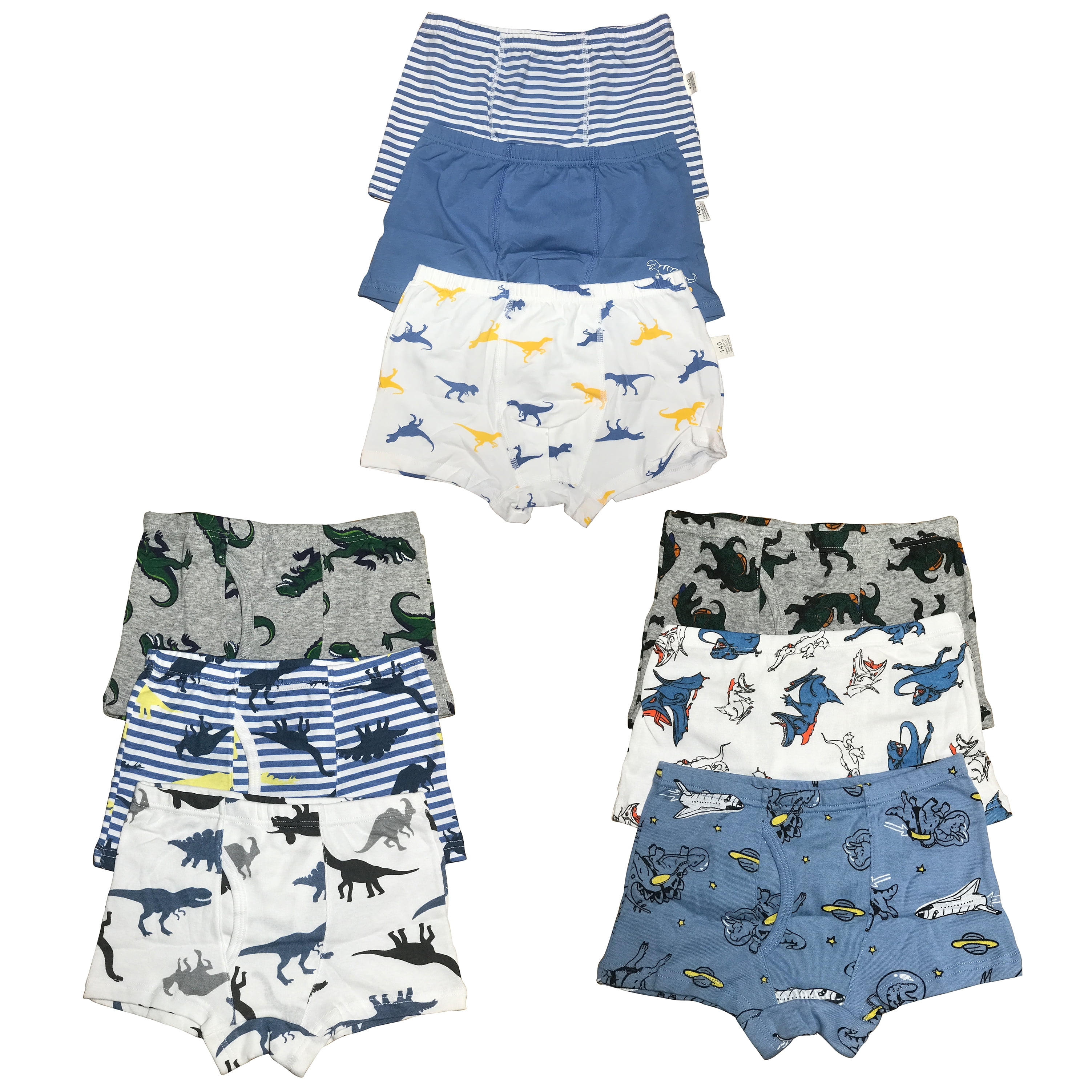 B&Q Toddler Boys 9-Pack Cotton Boxer Briefs - Sizes 4T-8T | Stylish and ...