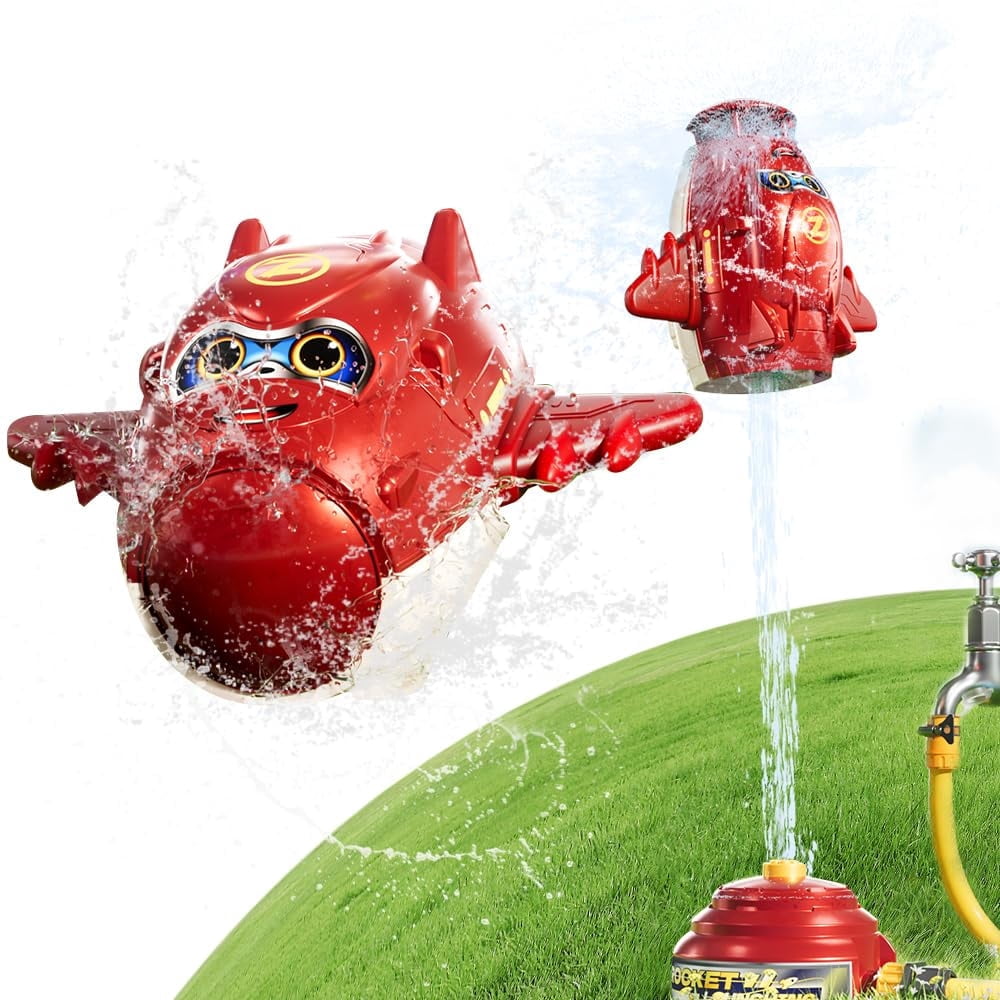 B-Qtech Water Rocket Sprinkler Toy, Lawn Backyard Summer, Outdoor Toy ...