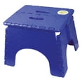 B&R Plastics E-Z Foldz Collapsible Folding Step Stool, 9", Sapphire ...