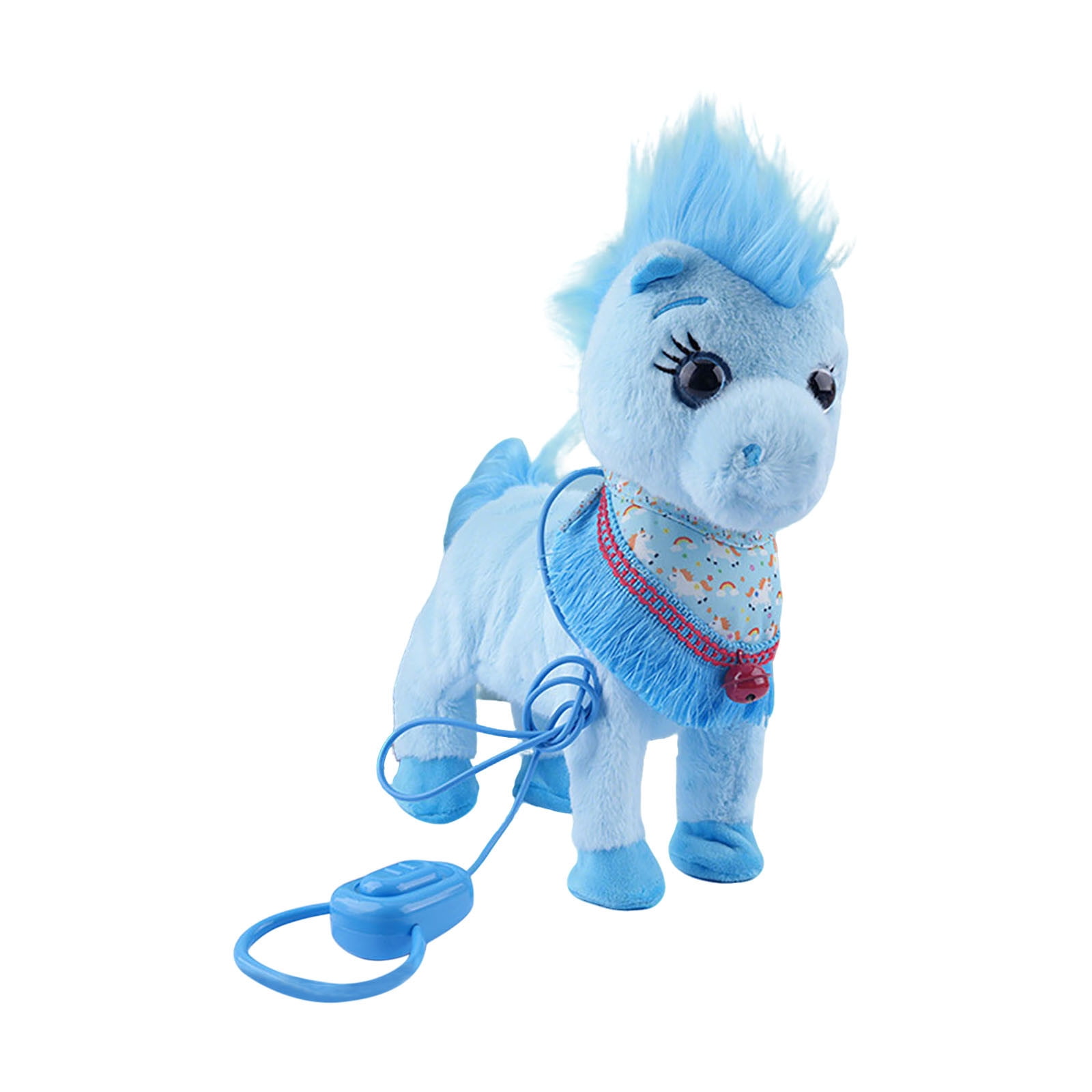 B Realistic Animated Mechanical Stuffed Pony Toy With Fringe Apron Soft ...