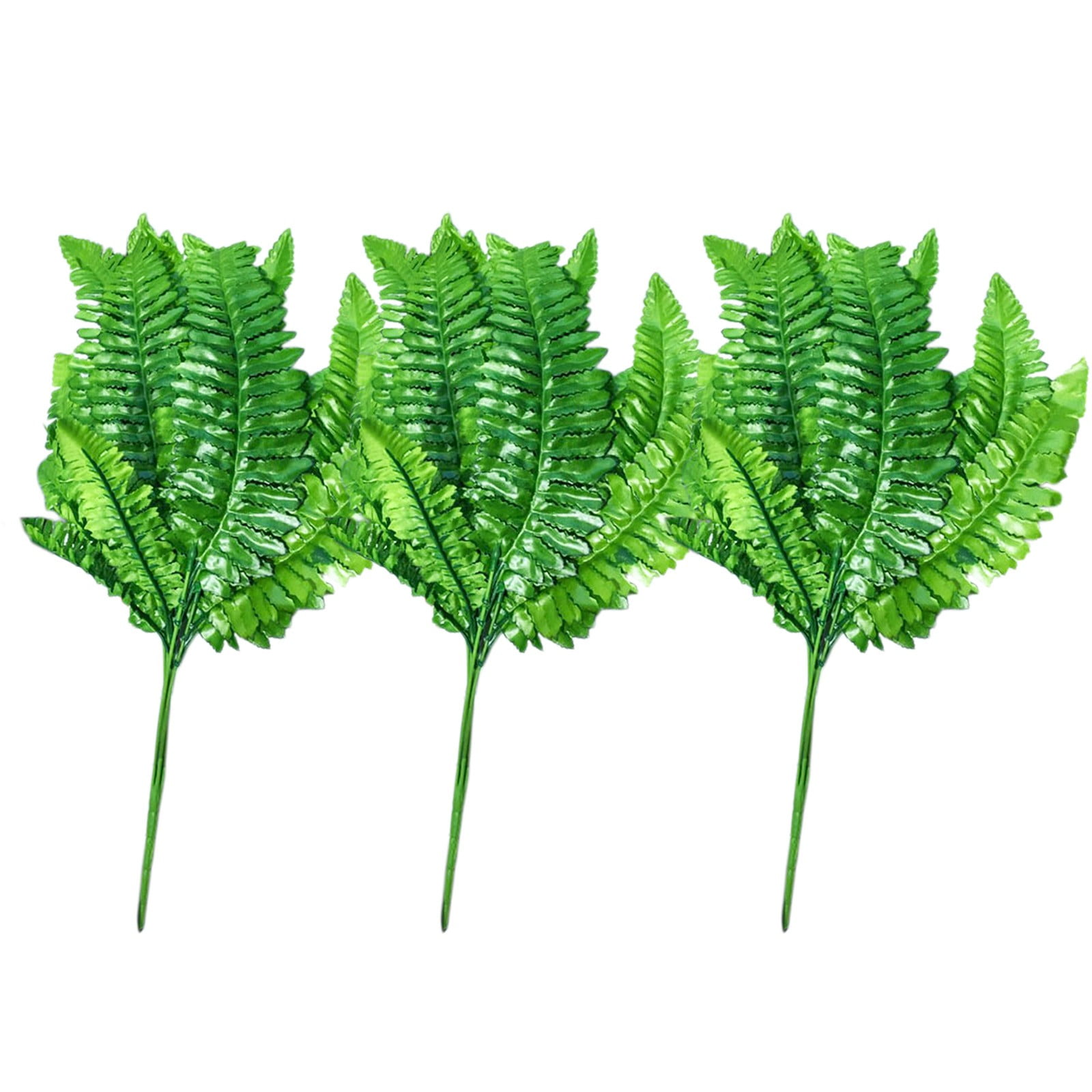 B Realistic Faux Fern Leaves Indoor Outdoor Decoration Wedding ...