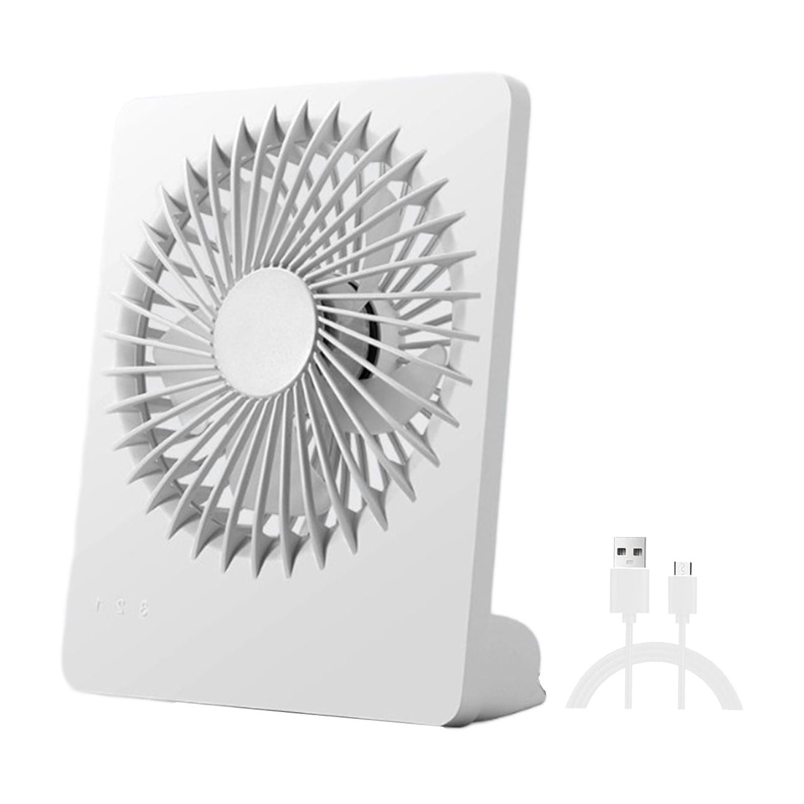B Rechargeable Desktop Fan Usb Powered Adjustable Tilt Quiet Operation ...