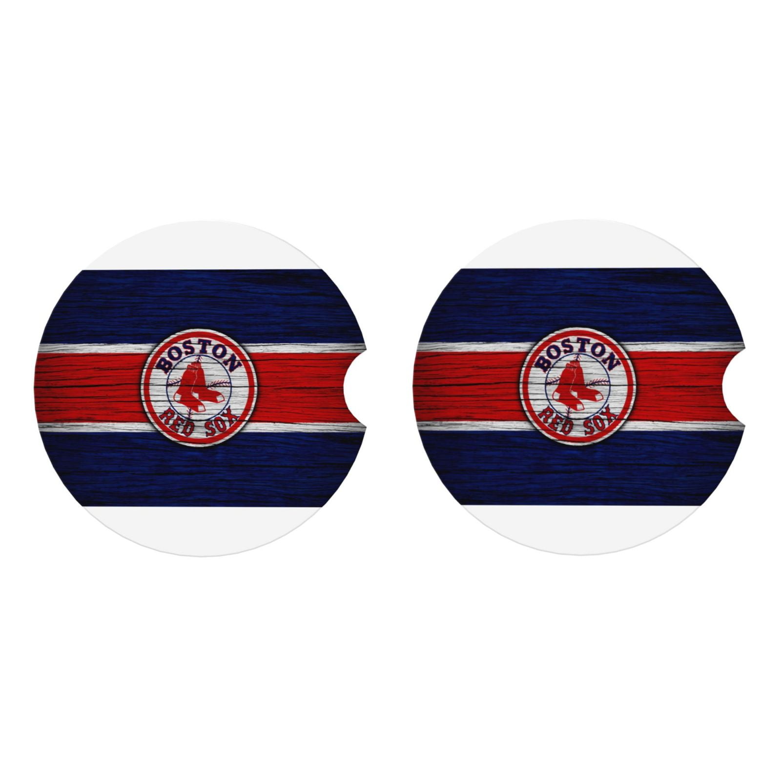 B_Red Sox 2025 Baseball Fan Essentials: Team Ceramic Car Coasters (2 ...