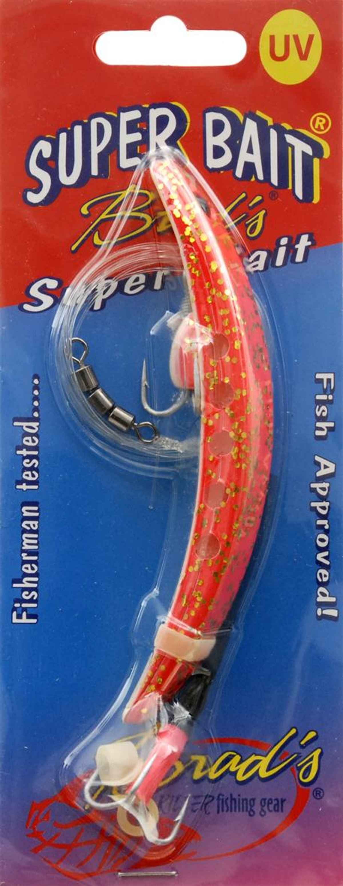 B.S. Fish Tales Super Bait Lure -Hot Tamales - Walmart.com