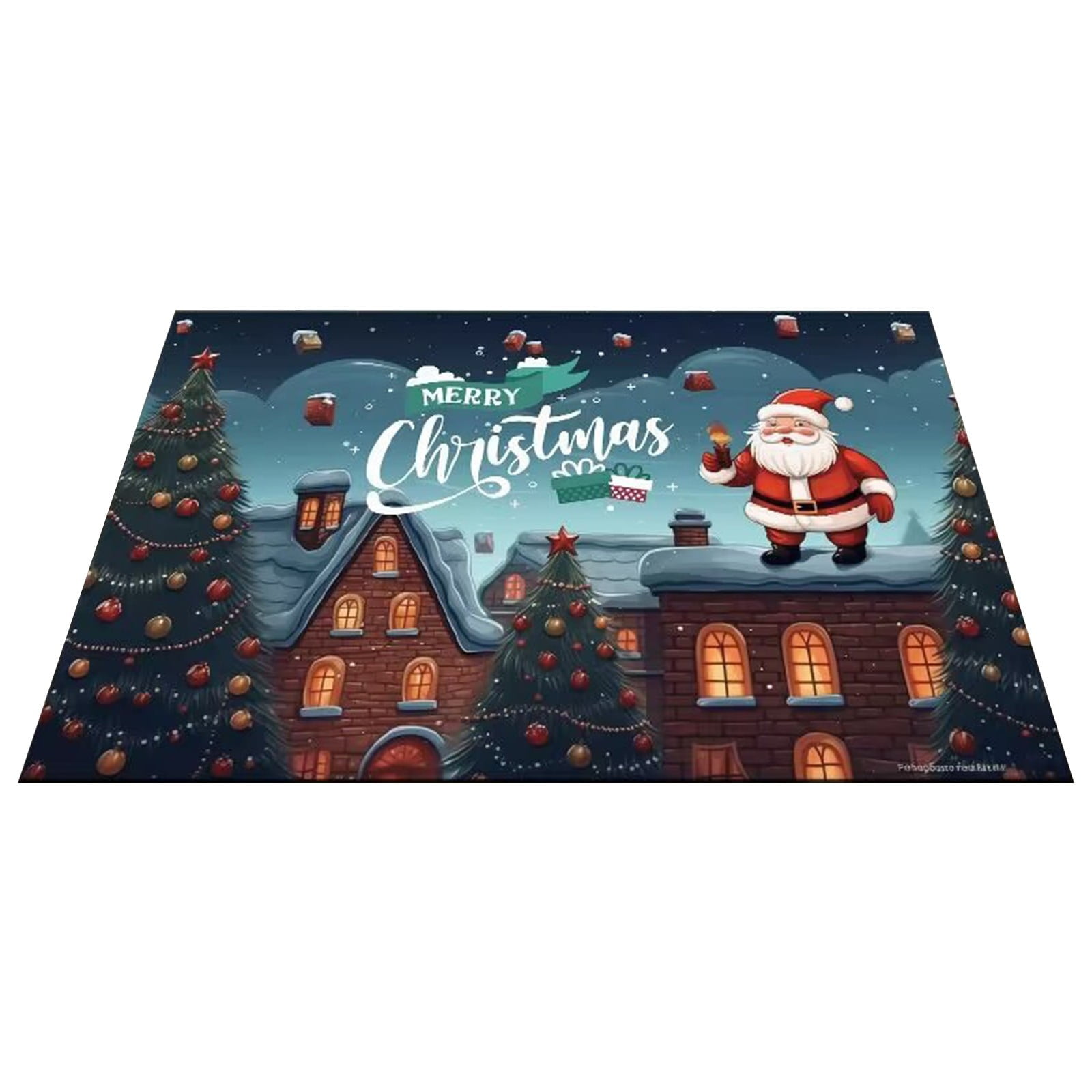 B Santa Claus Diatom Mud Floor Mat 40X60 Cm Soft Comfortable Absorbent ...