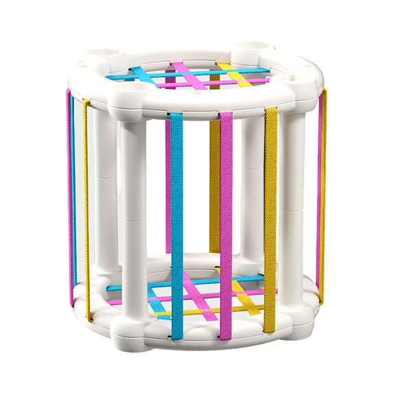 B Sensory Learning Toy With Shape Blocks And Elastic Bands For Toddlers ...