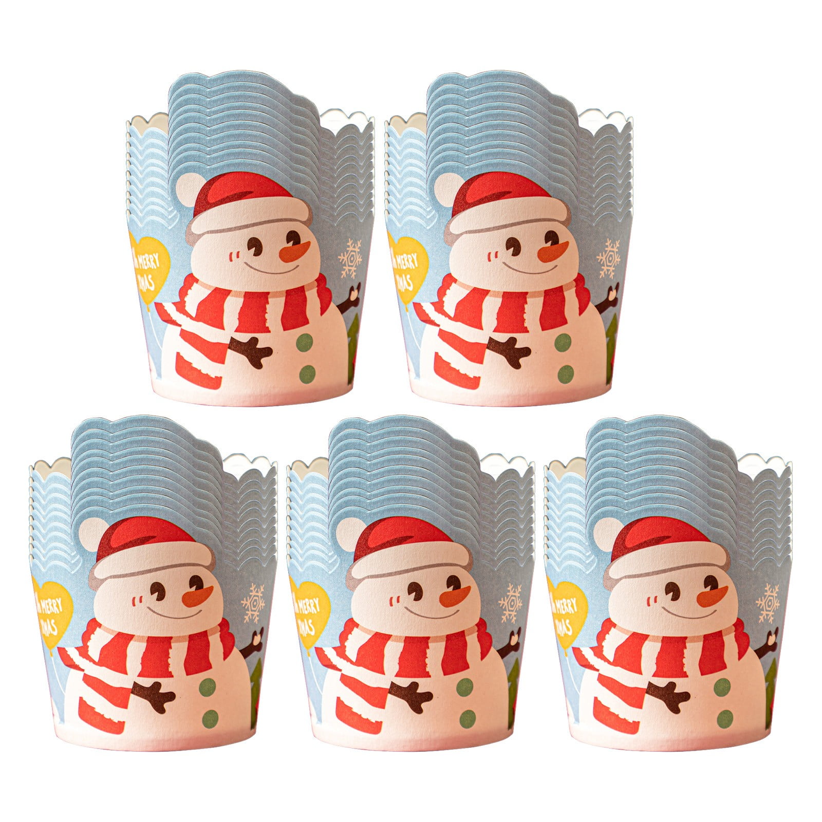 B Set Of 50 Disposable Cake Paper Cups Design B For Baking And Gifting ...