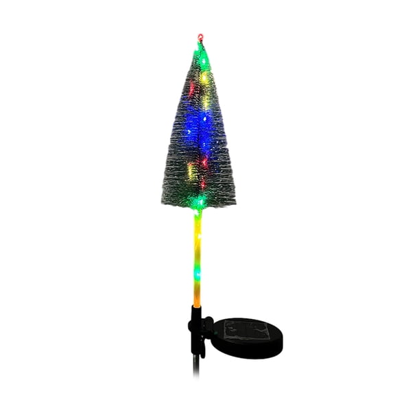 B Solar Powered Outdoor Christmas Tree Light With Pine Needle Design ...