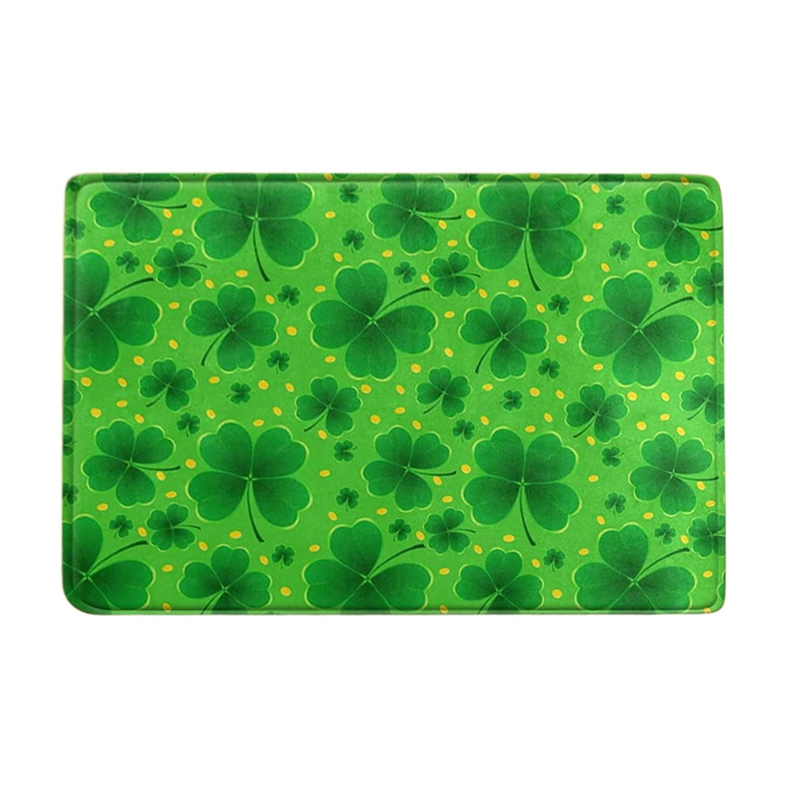 B St. Patrick'S Day Welcome Mat, Holiday Floor Rug, Absorbent Design ...