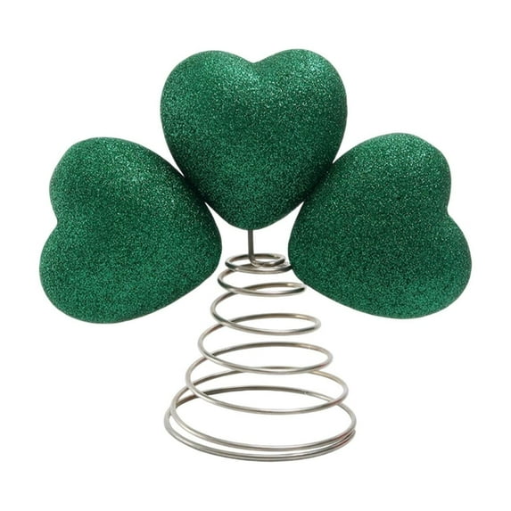 B St Patricks Day Cloverleaf Tree Topper Decoration Ornament With ...